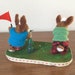 Rabbits. Felted Rabbits Golfing. Golfer Rabbits. Felted Rabbits. - Etsy UK