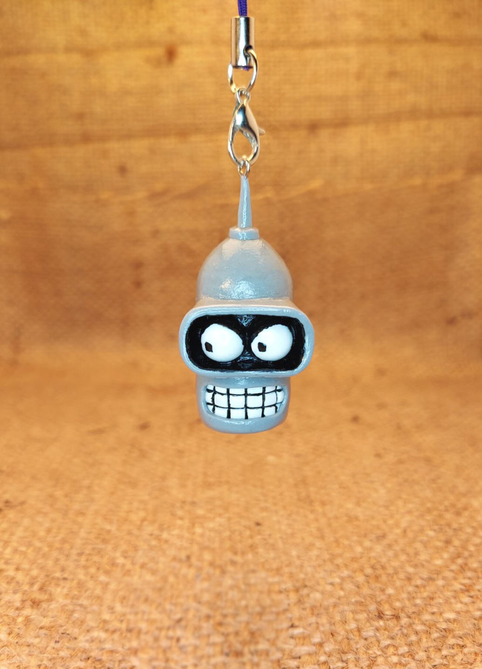 Bender Futurama Polymer Clay Keychain / Handmade Pendant / Handmade ...