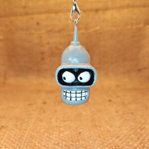 Bender Futurama Polymer Clay Keychain / Handmade Pendant / Handmade ...
