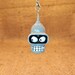 Bender Futurama Polymer Clay Keychain / Handmade Pendant / Handmade ...