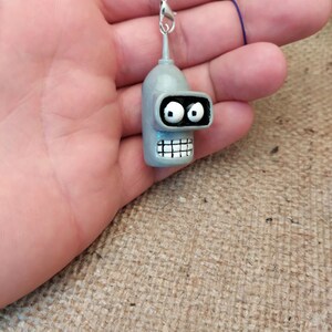 Bender Futurama Polymer Clay Keychain / Handmade Pendant / Handmade ...