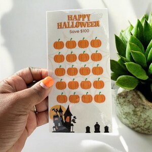 Halloween Savings Challenge | Spooky A6 Cash Envelope (digital Download ...