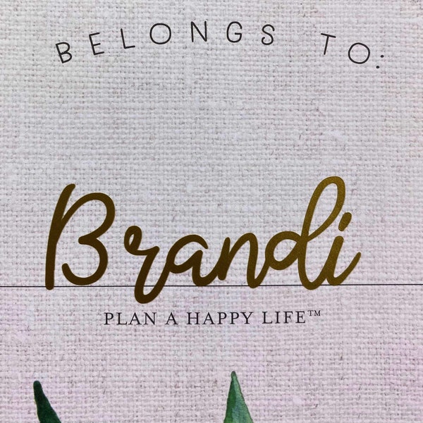 Vinyl Name Sticker - Etsy