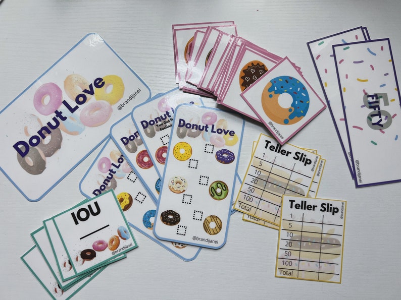 Donut Box / Money Savings Challenge / Savings Challenge / Minimalist ...