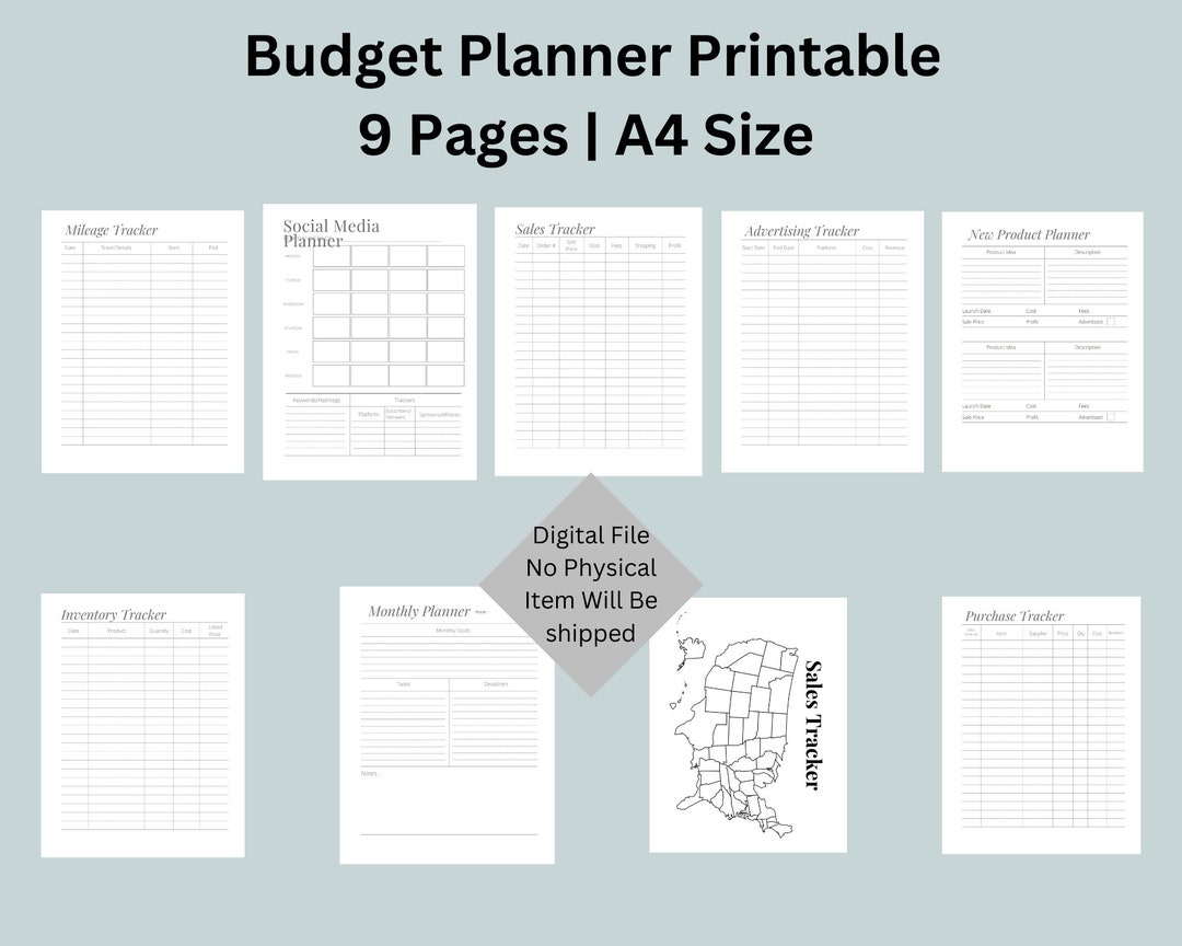 Digital Planner Business Planner Printable Business Planner Small ...