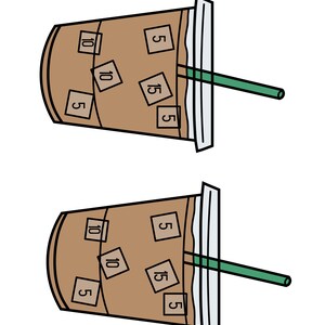 Iced Coffee Savings Challenge | Printable PDF | 8.5x11in | A5 | Cash ...