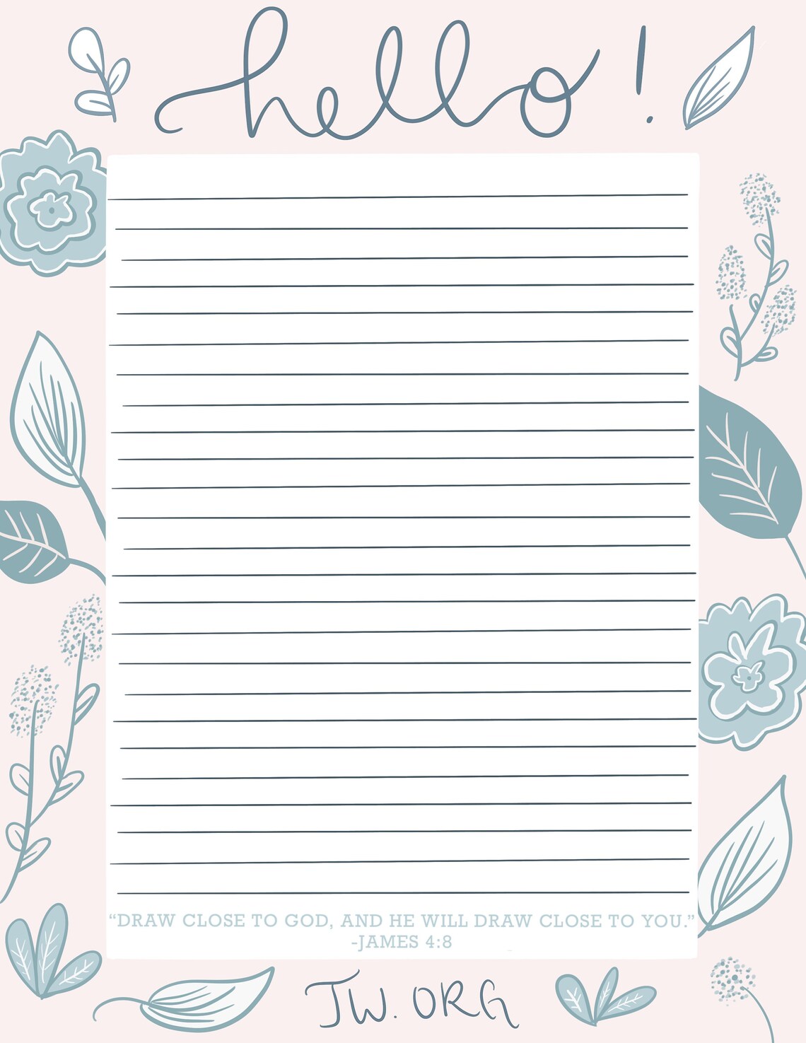 JW Letter Writing Set Printable Stationery Printable Letter Etsy Australia
