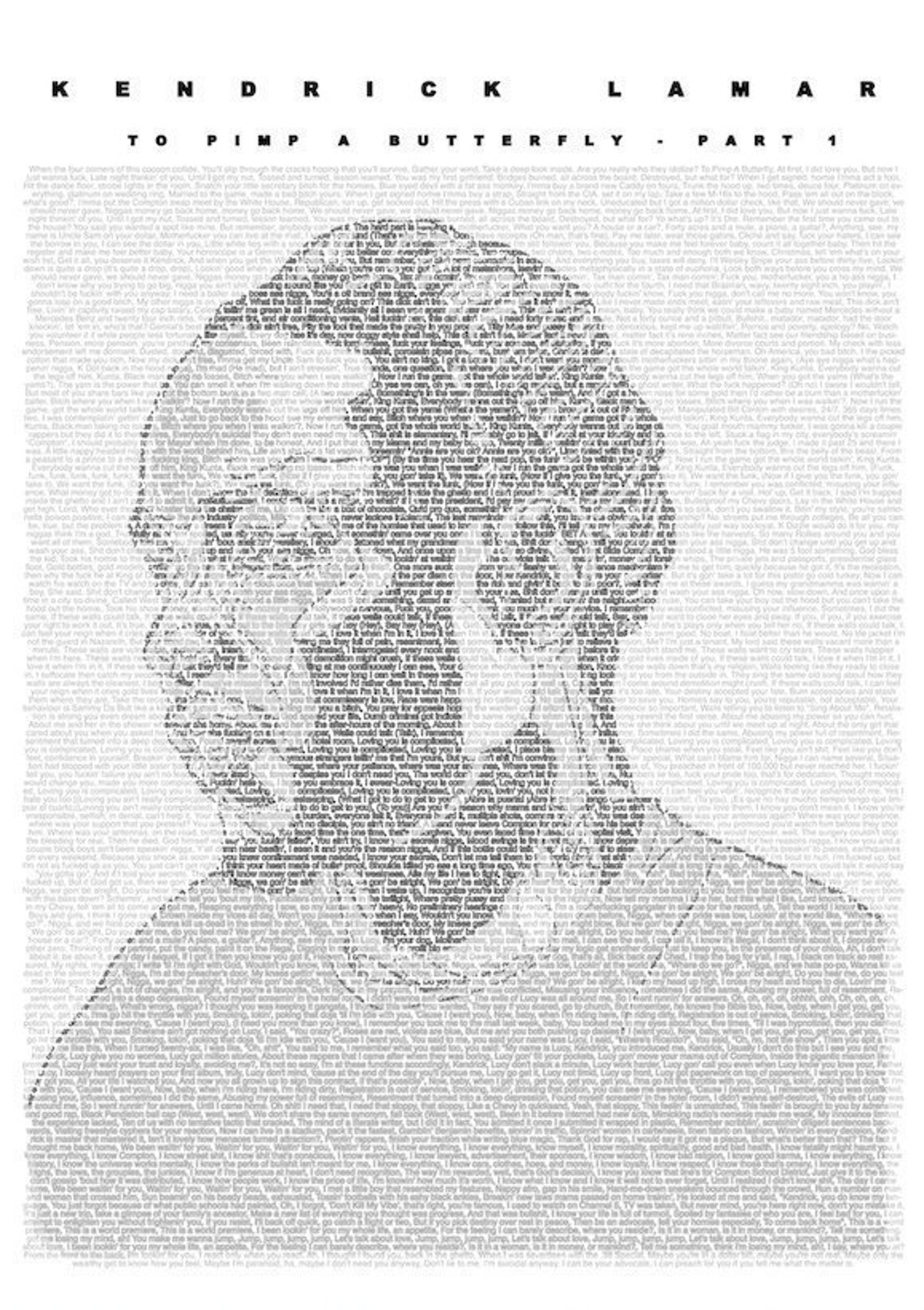 Kendrick Lamar PT. 1 TPAB Digital Poster - Perfect Gift/present - Etsy