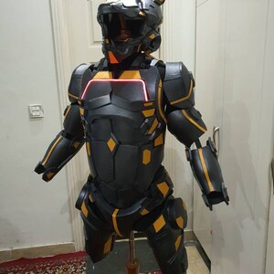 EVA Croc-face Half Open Helmet With Full Body Armour Set - Etsy UK