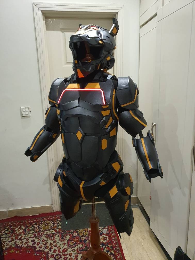 EVA Croc-face Half Open Helmet With Full Body Armour Set - Etsy UK