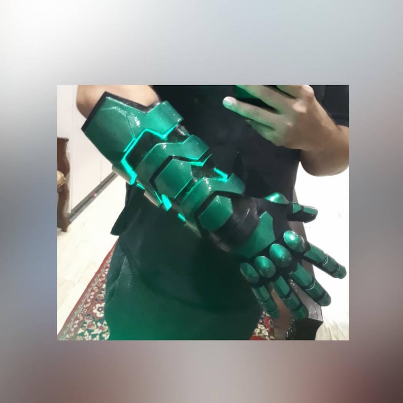 Handmade Green Lantern LED Armor - Etsy