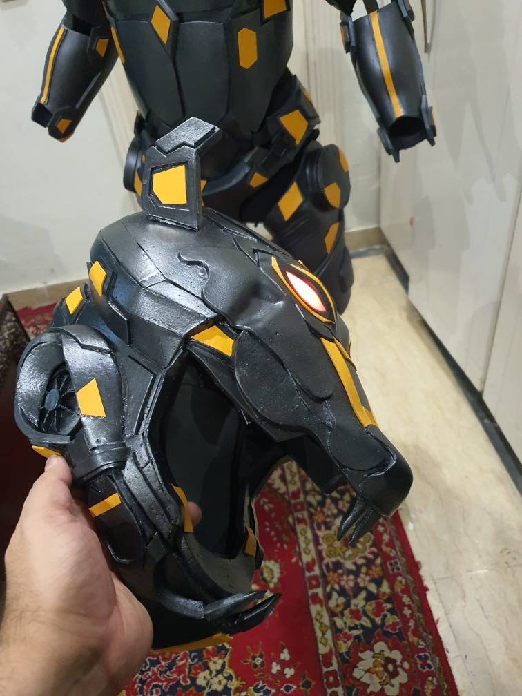 EVA Croc-face Half Open Helmet With Full Body Armour Set - Etsy UK