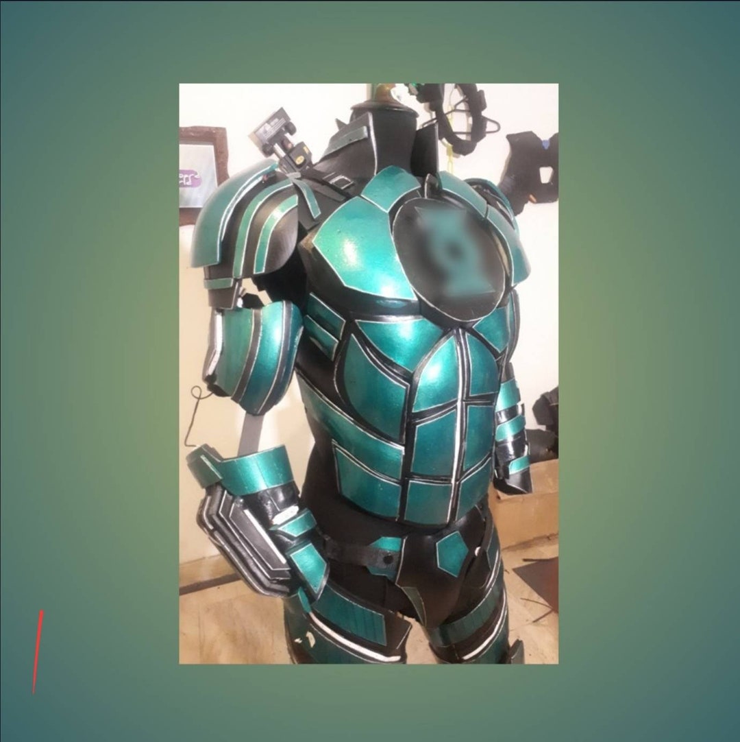 Handmade Green Lantern LED Armor - Etsy