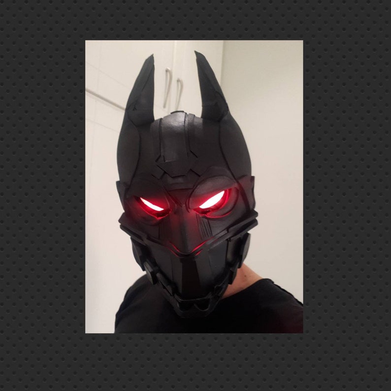 Batman beyond Mask with led Eyes | Etsy