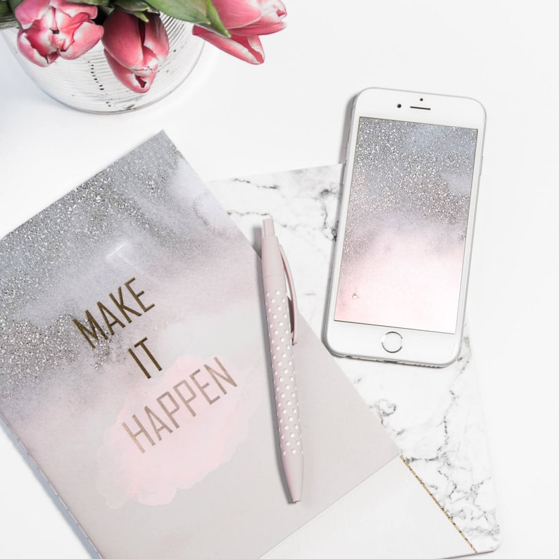 Gray Pink Ombre Watercolor Backgrounds Decorative Textures - Etsy