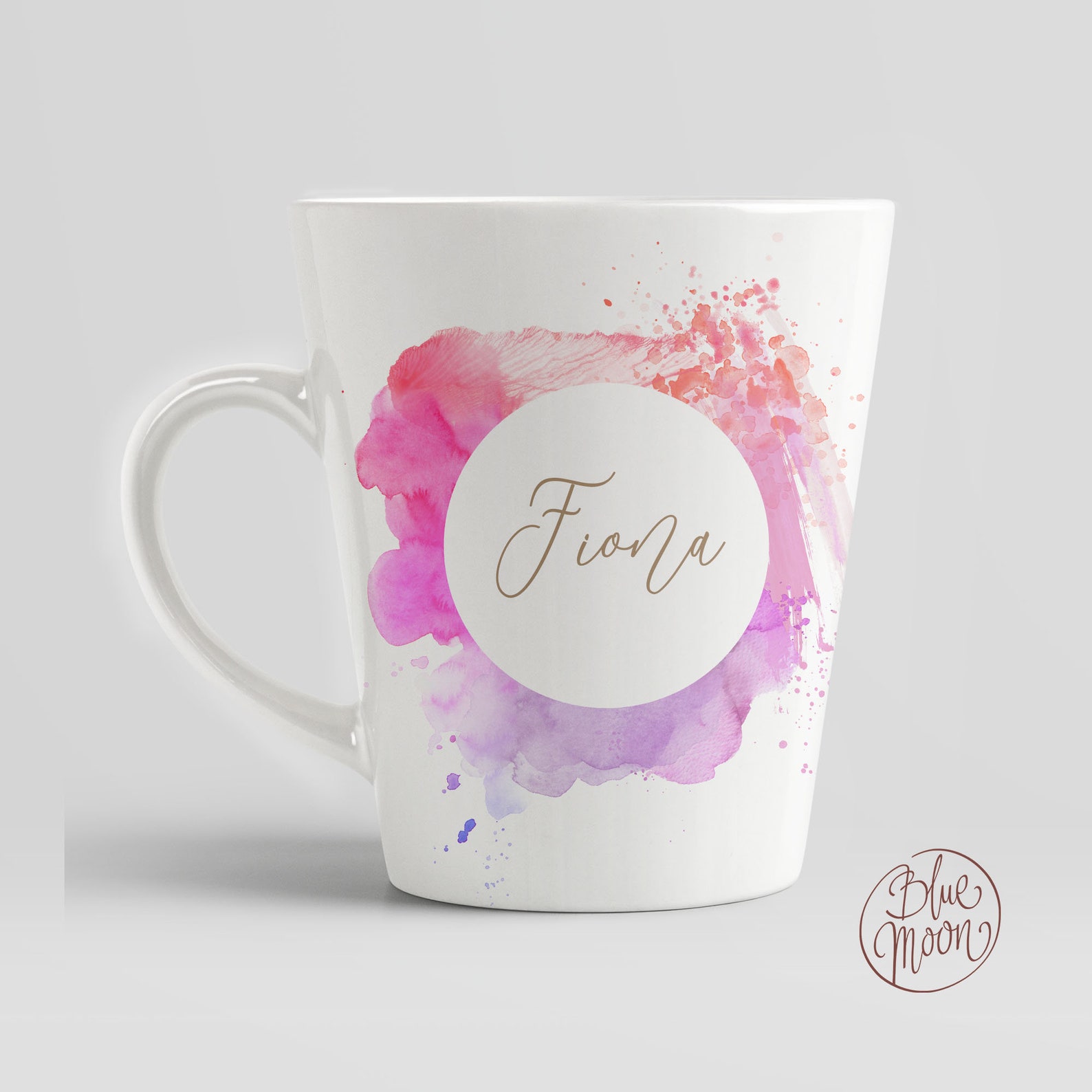 Set of Watercolor Red Pink Violet Frames Gold Decorative - Etsy