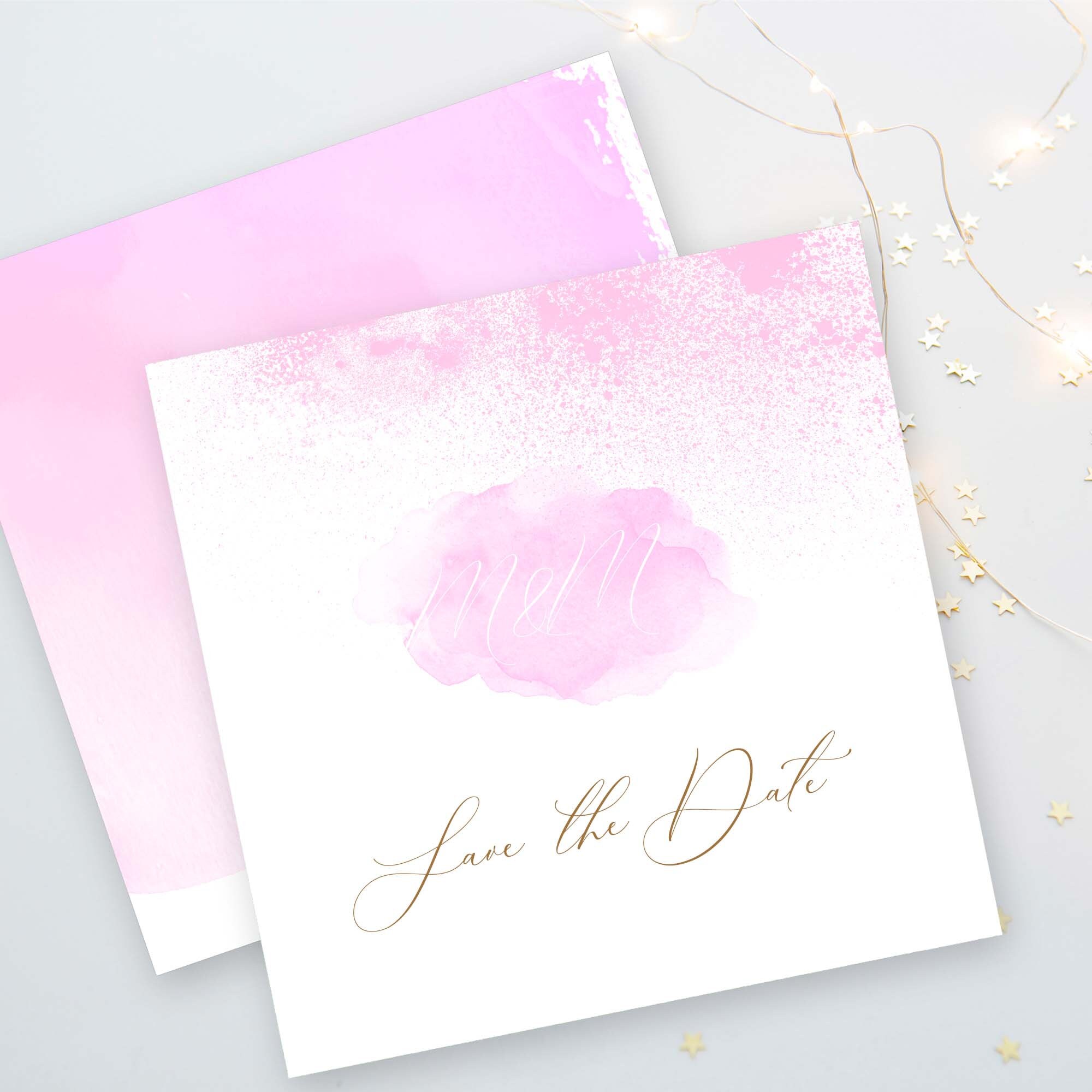 Pastel Pink Watercolor Splash and Brush Stroke Clipart | Etsy