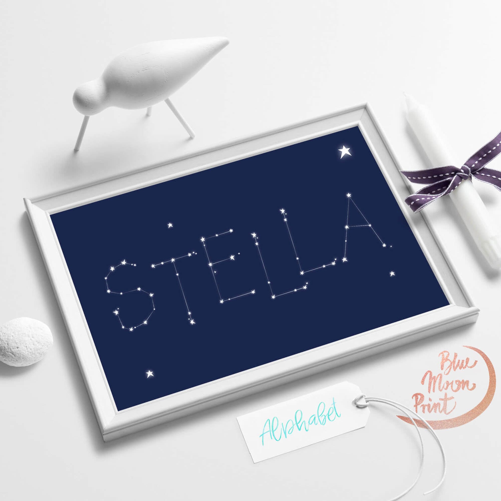 Starry Alphabet Clipart Stellar Letters and Star Numbers | Etsy