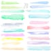 Pastel Watercolor Brush Strokes Clipart. Set of 25 PNG Clip Art Files ...