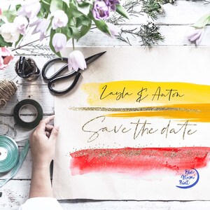 Orange Yellow Red Watercolor Brush Strokes Clipart. Set of 25 PNG Clip ...