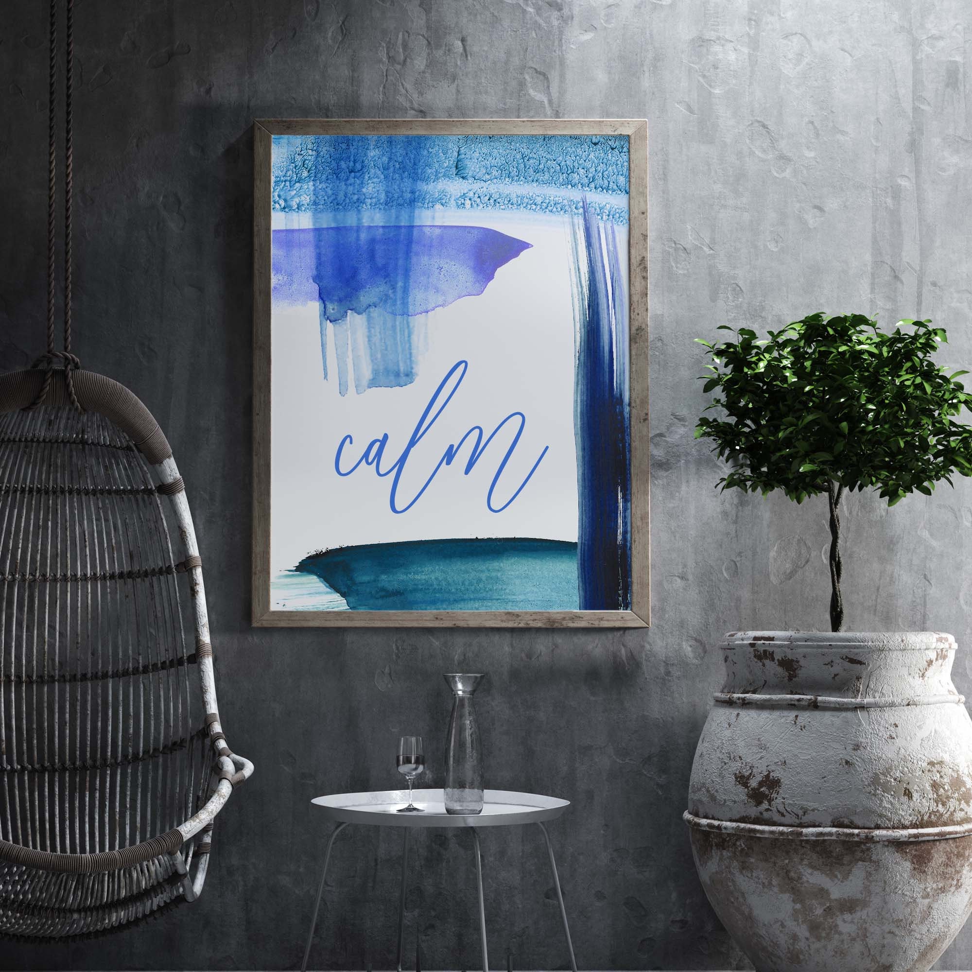 Blue Watercolor Brush Strokes Clipart. Set of 25 PNG Clip Art Files ...