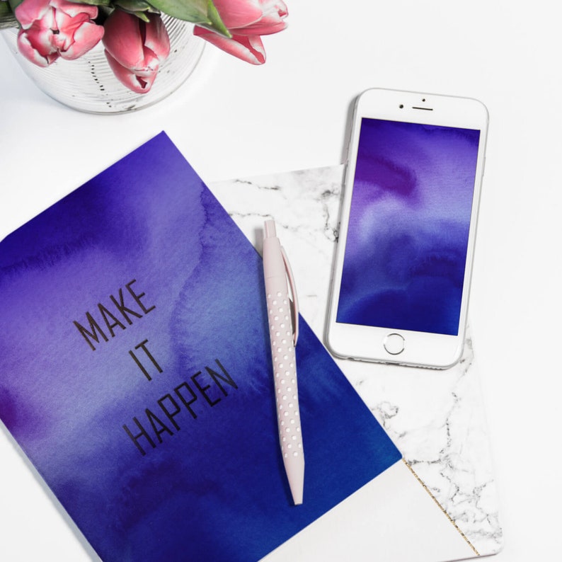 Indigo blue watercolor backgrounds decorative textures | Etsy