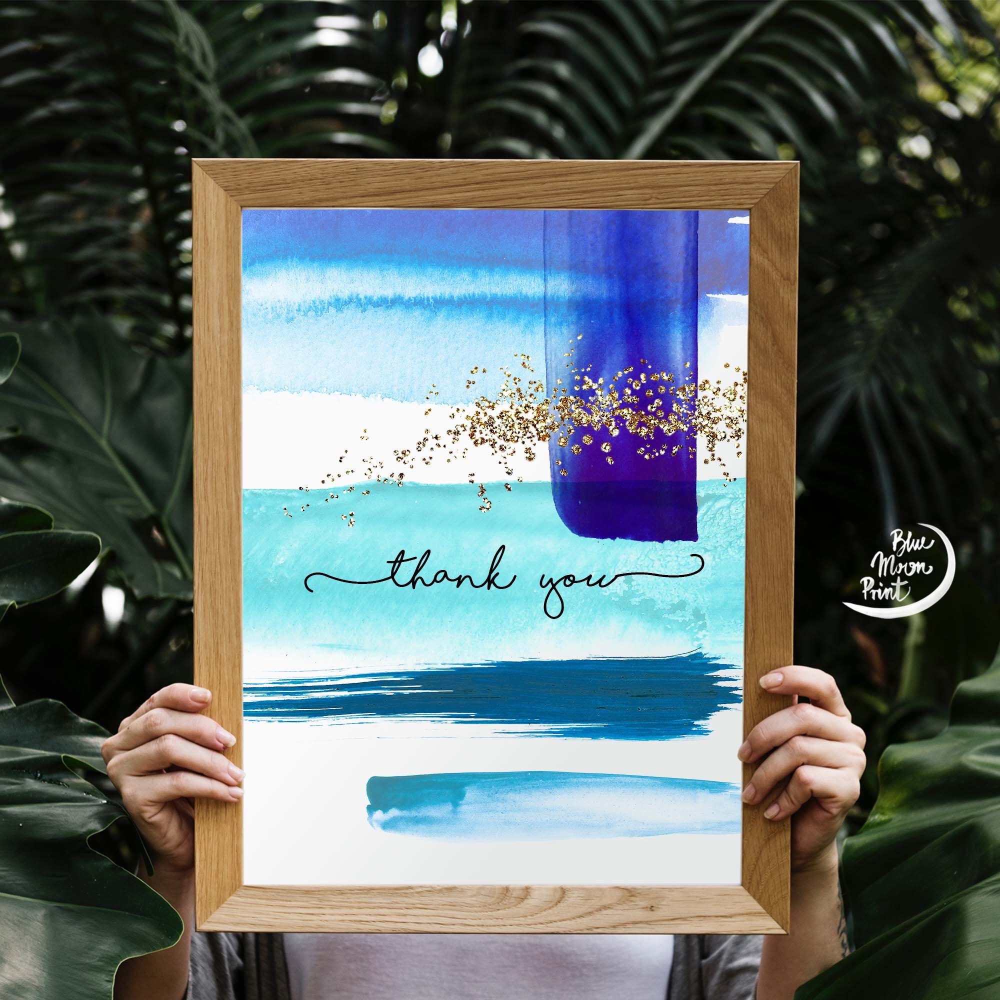 Blue Watercolor Brush Strokes Clipart. Set of 25 PNG Clip Art Files ...