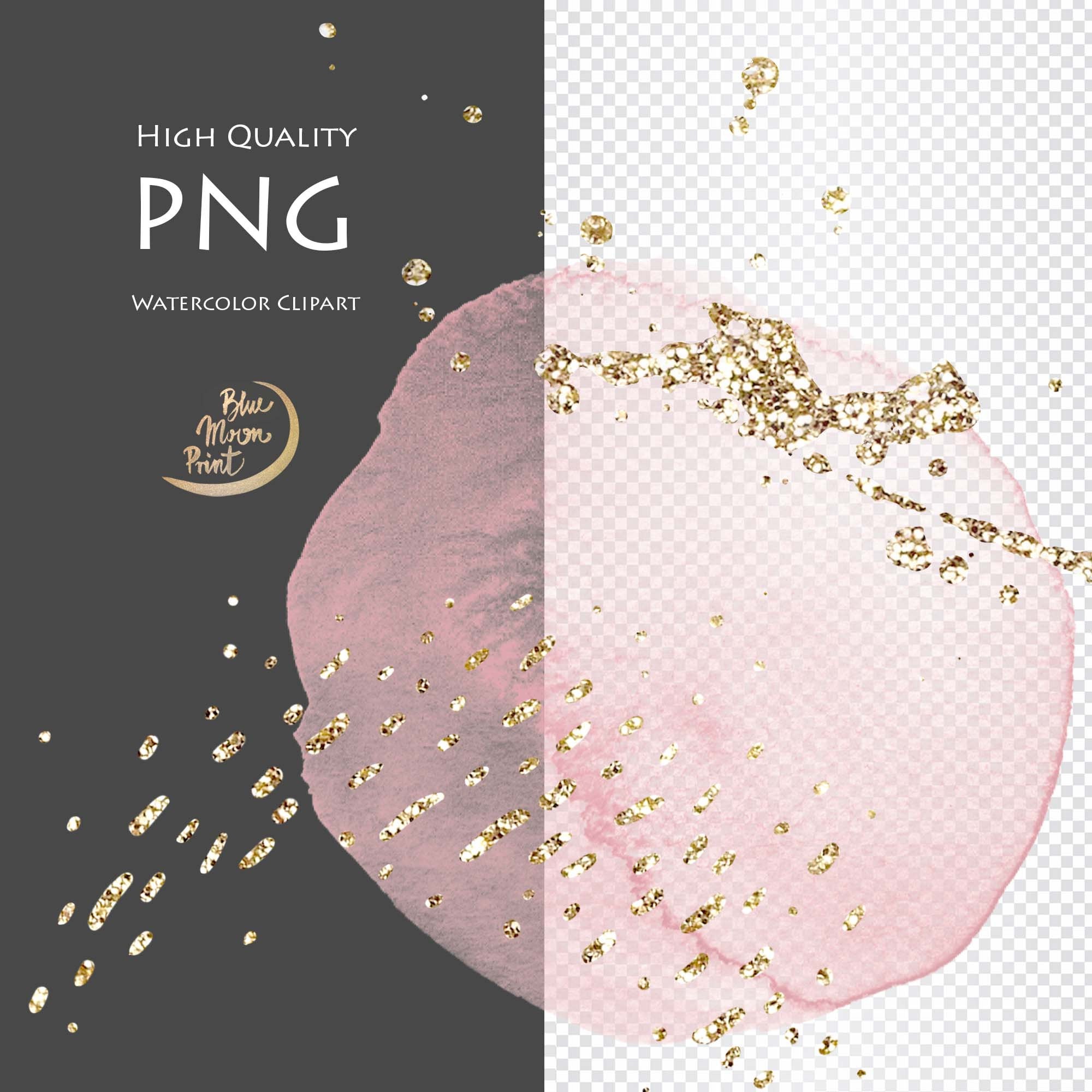 Beige Irregular Circles Hand Painted Watercolor Clipart Plus - Etsy