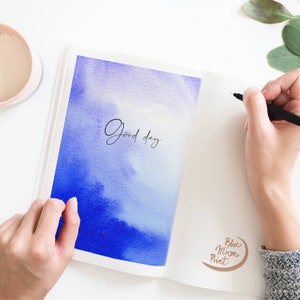 Indigo Blue Watercolor Backgrounds, Decorative Textures 12x12" Plus ...