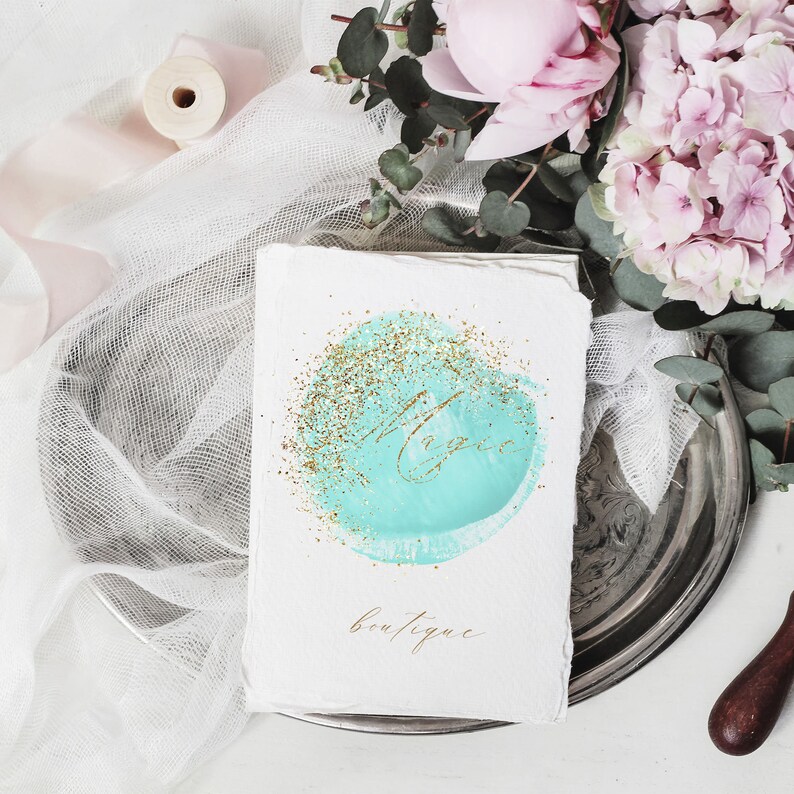 Green Irregular Circles Hand Painted Watercolor Clipart Plus | Etsy