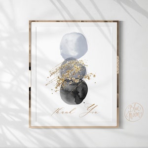 Gray Black Irregular Circles, Watercolor Clipart Plus Decorative Golden ...