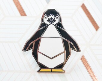 Penguin Enamel Pin Badge - Etsy UK