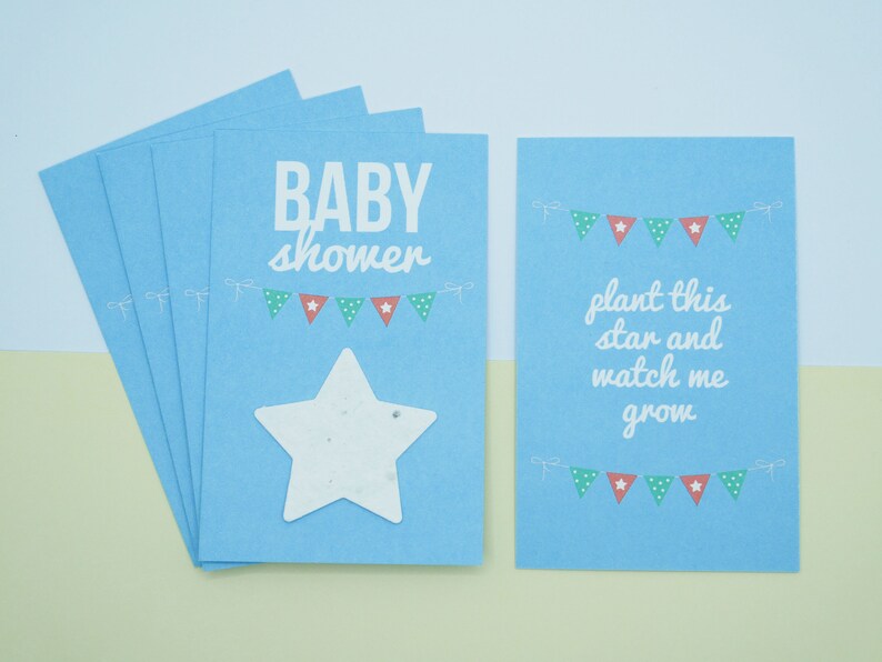 Baby Shower Plantable Star Favours X5 - Etsy UK