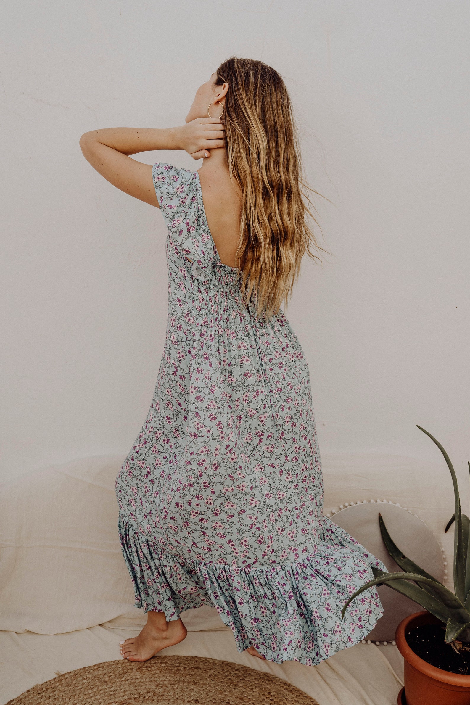 Romantic Boho Dress, Summer Dress, Romantic Floral Dress, Vestido Con ...