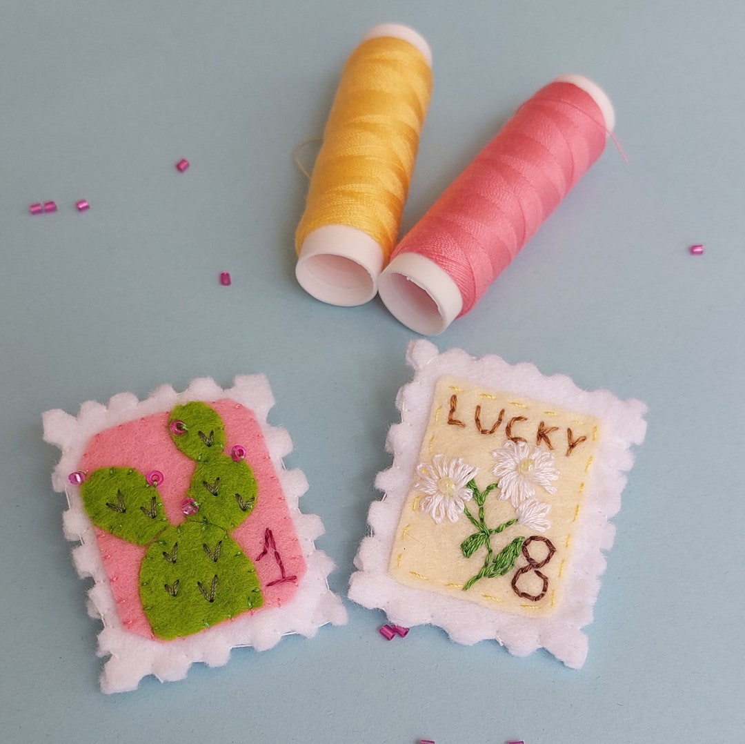 Felt Stamp Badges - Etsy