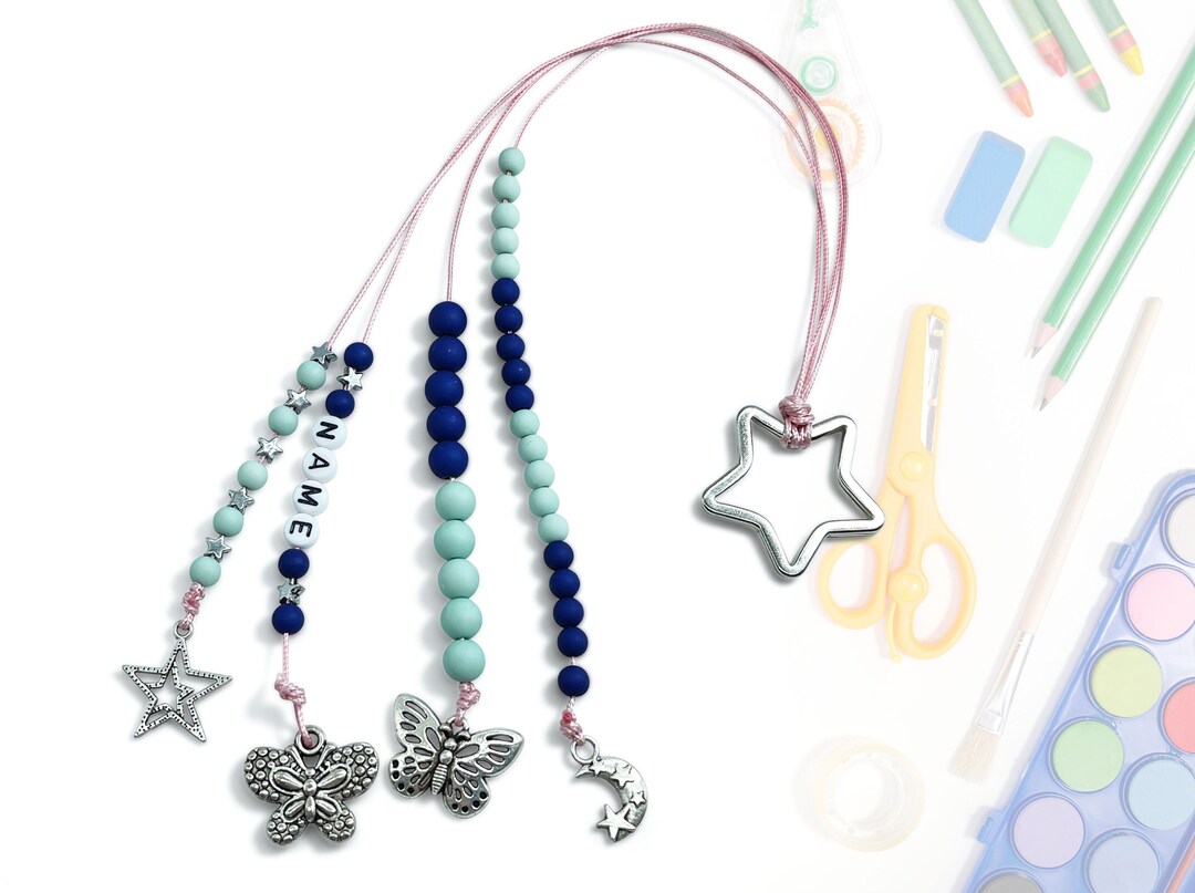 Calculation Chain Girls Counting Chain Moon Turquoise Dark - Etsy