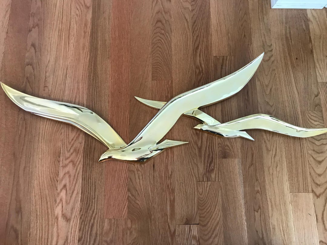Vintage Syroco Gold Plastic Seagulls Vintage Wall Art 1969's Bird Lover ...