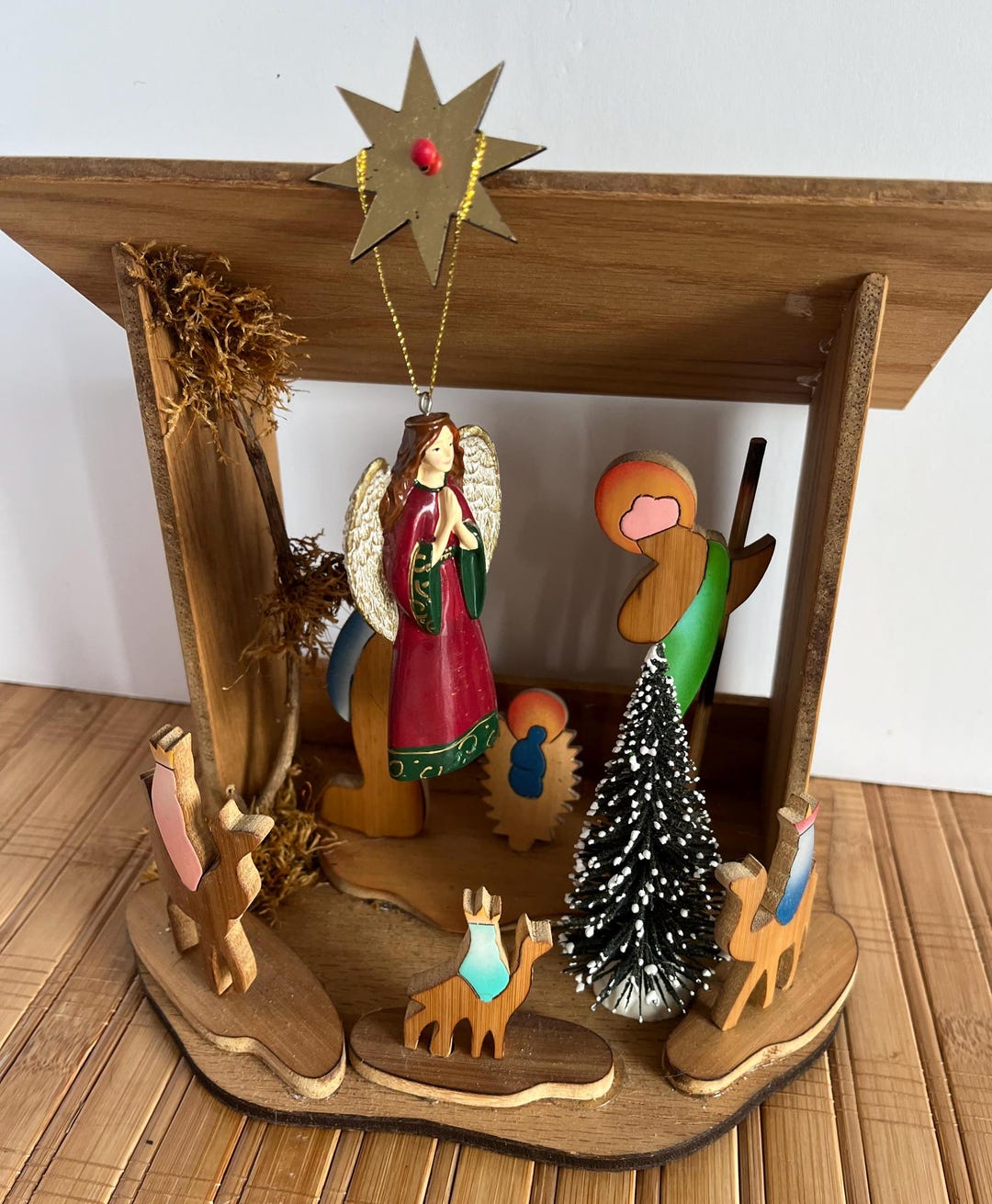 Wooden Nativity Scene: Childs Room Decor, Made in Italy - Etsy