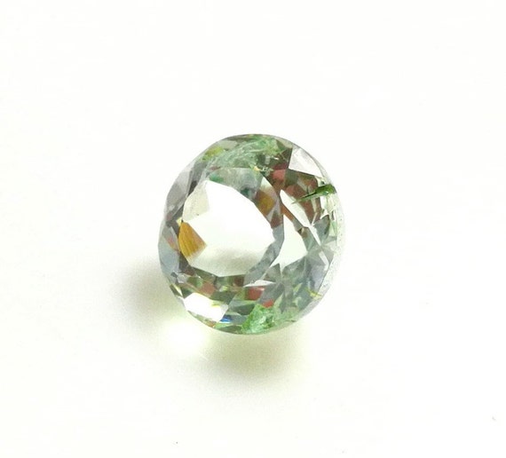Natural Green Aquamarine Faceted 8.50 M.M. Round AAA Quality | Etsy