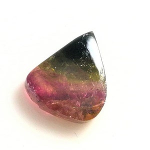 Natural Watermelon Multi Tourmaline Plain Slice 9X10.50 M.M. [APPROX ...