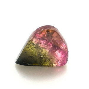 Natural Watermelon Multi Tourmaline Plain Slice 9X10.50 M.M. [APPROX ...