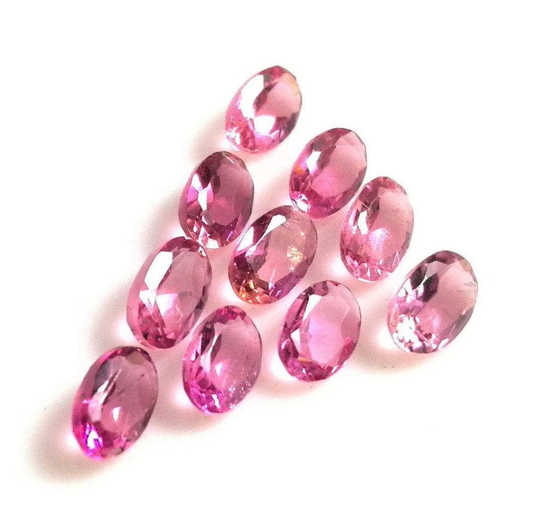 3X5 M.M. Oval Natural Pink Tourmaline Faceted AAA++ Quality Loose Gems ...