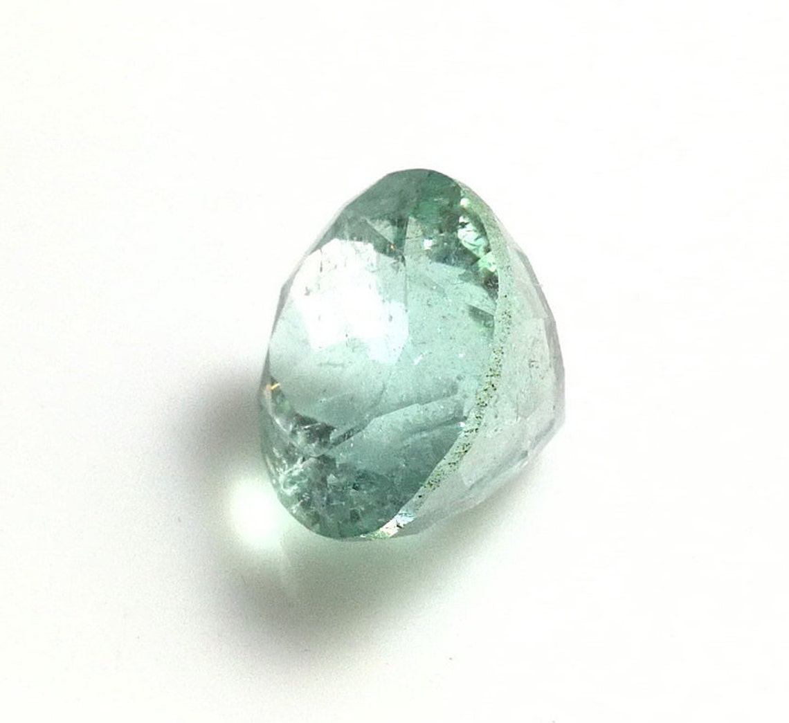 Natural Light Green Aquamarine Faceted 10.50 M.M. Round AAA - Etsy