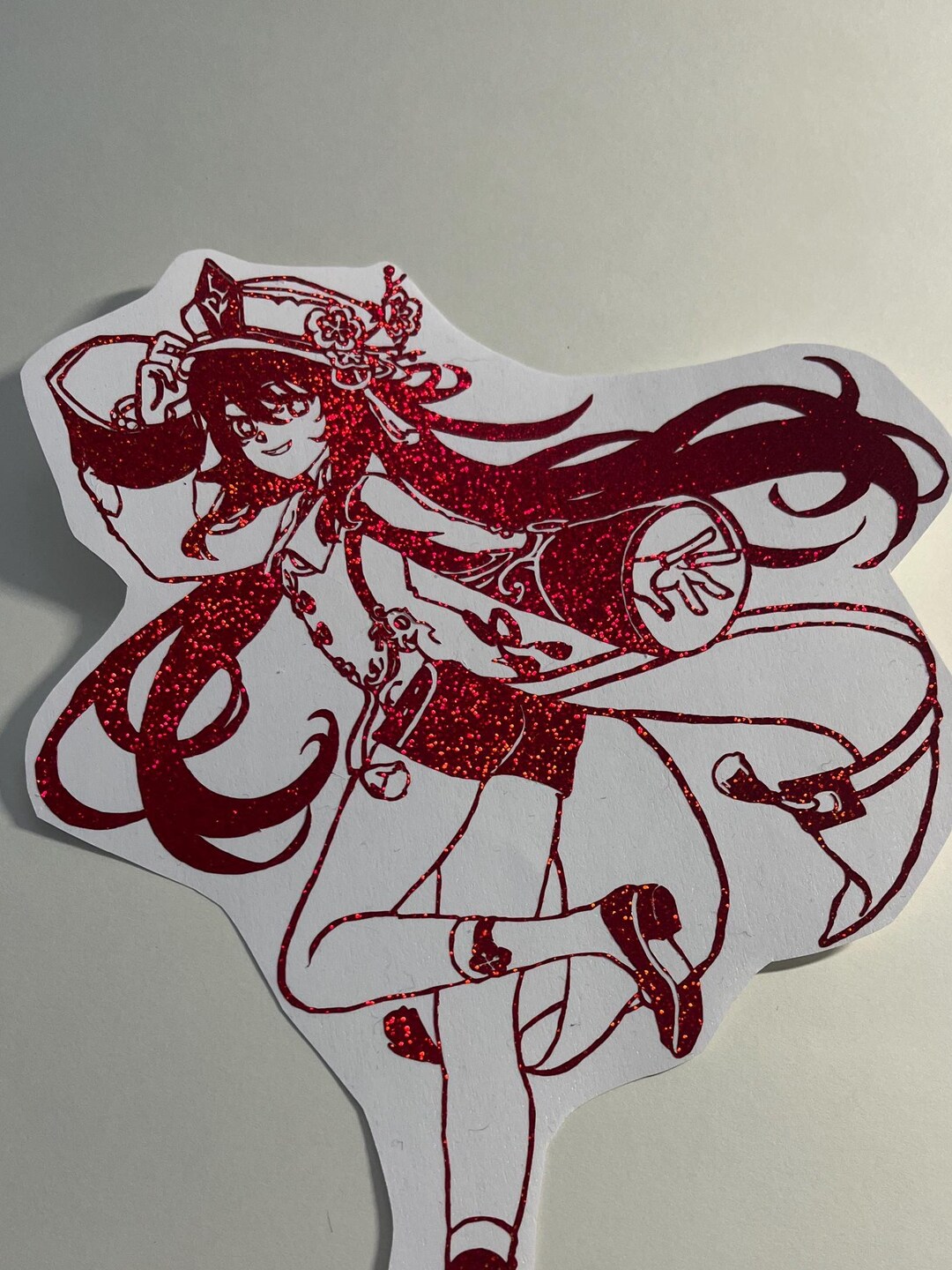 Genshin Impact Hu Tao Holographic Vinyl Sticker - Etsy