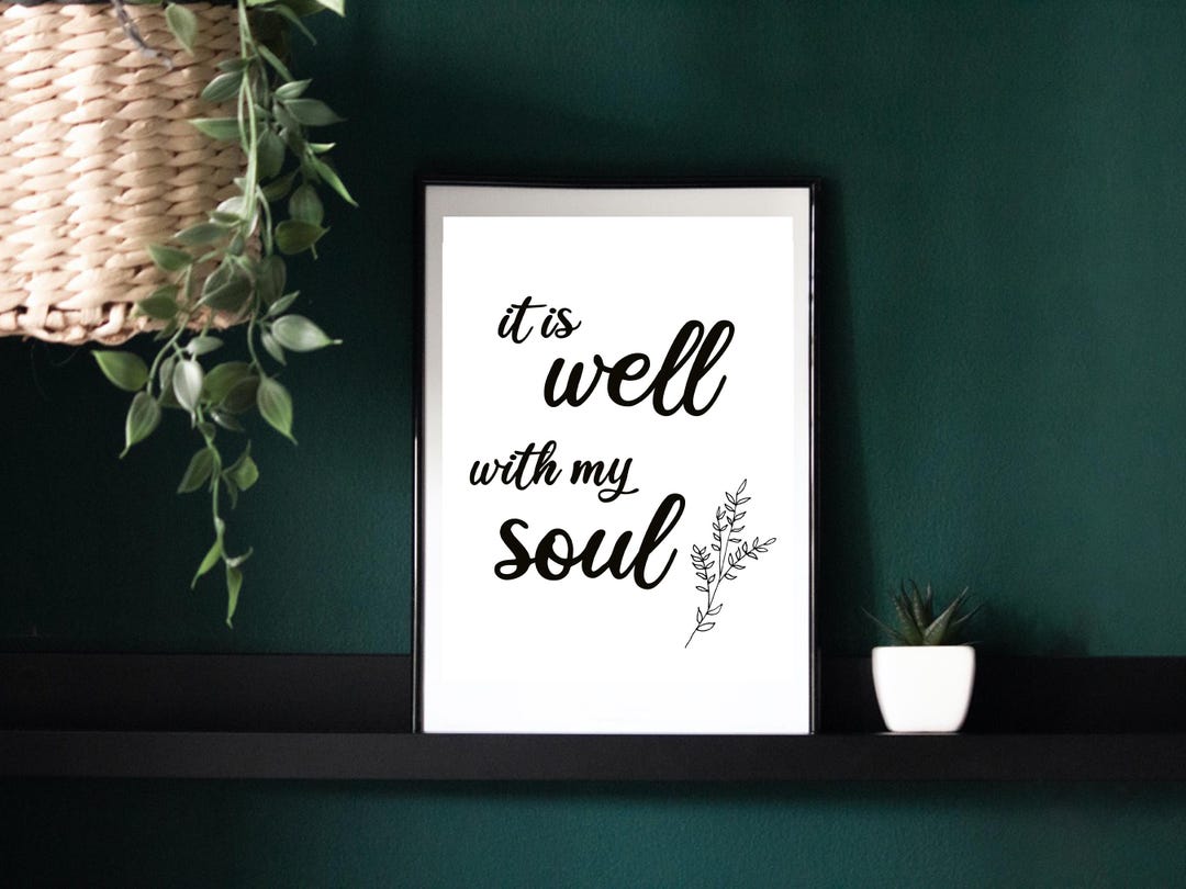 Set of Bible Verse Calligraphy Prints, Minimalist Home Decor, Instant ...