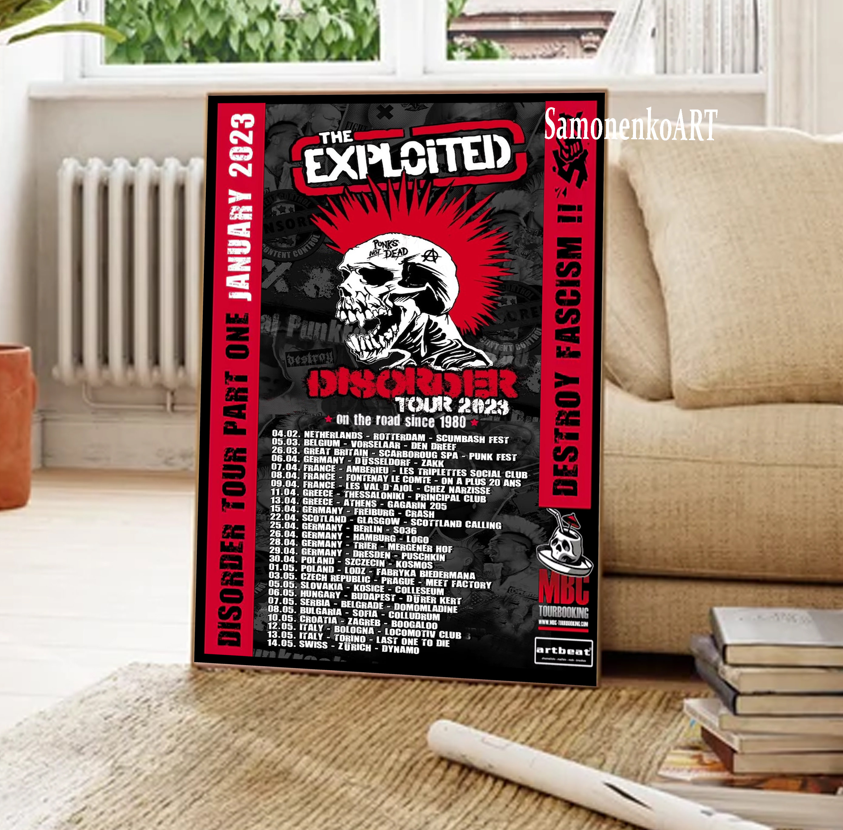 The Exploited Disorder Tour 2023 Posters