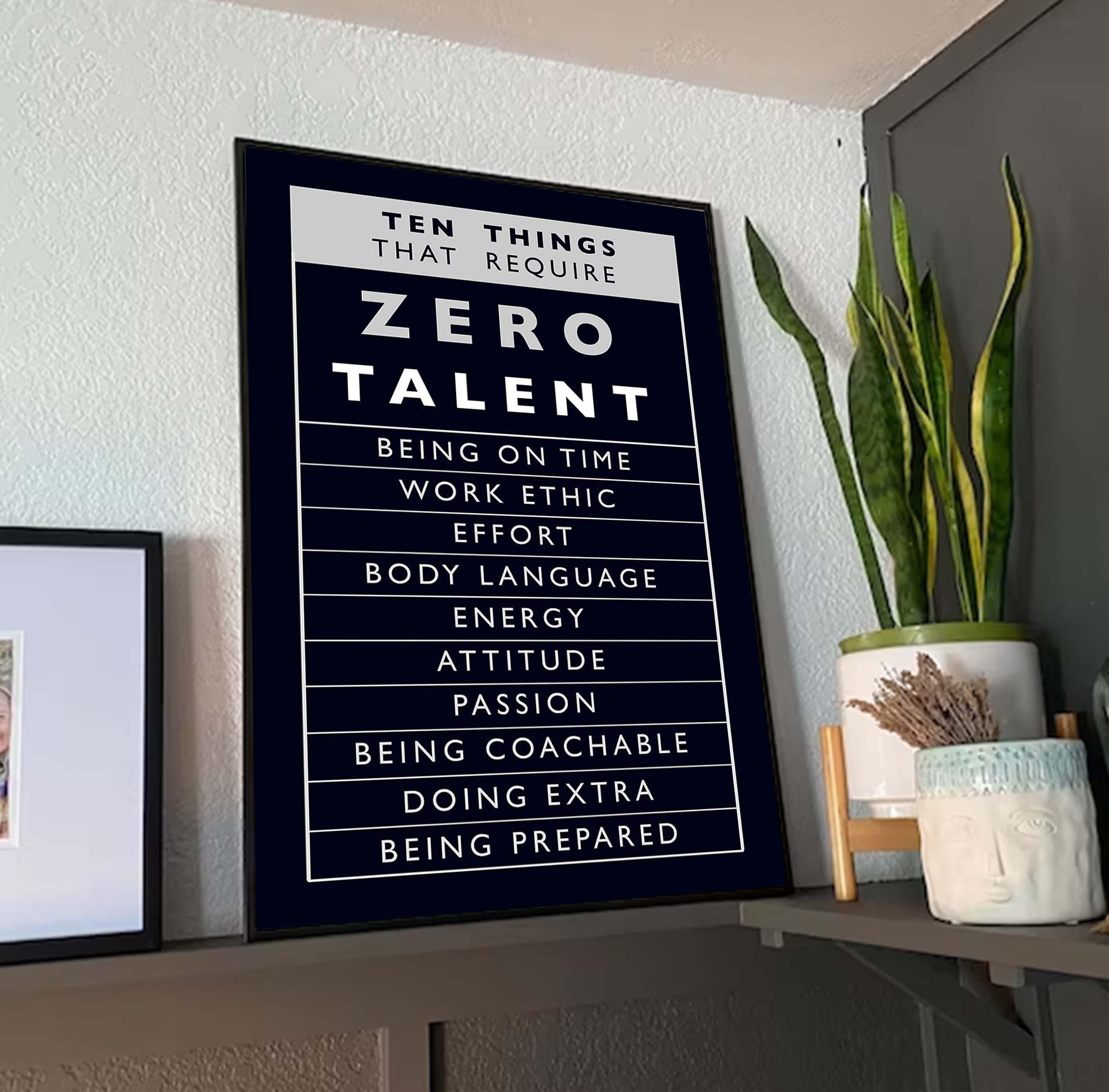 Ten Things That Require Zero Talent Poster