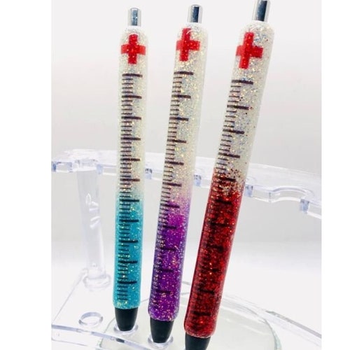 Nurse Pen / Doctor Pen Ombre Glitter Pens Refillable & - Etsy