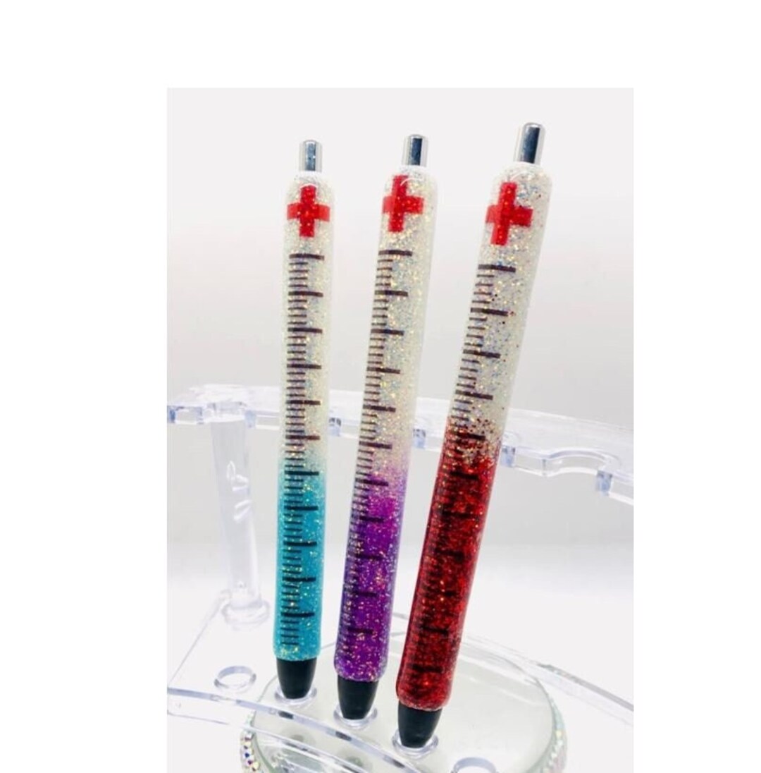 Nurse Pen / Doctor Pen Ombre Glitter Pens Refillable & Customizable ...
