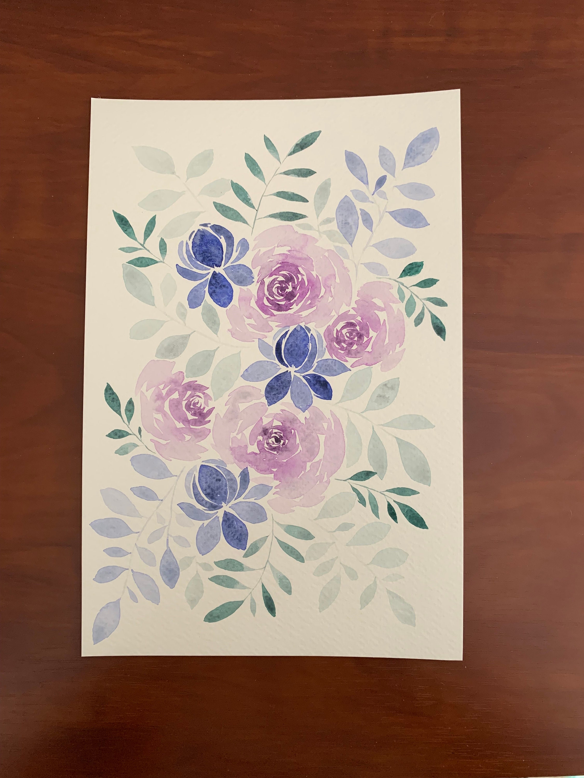 Watercolor Flowers - Etsy